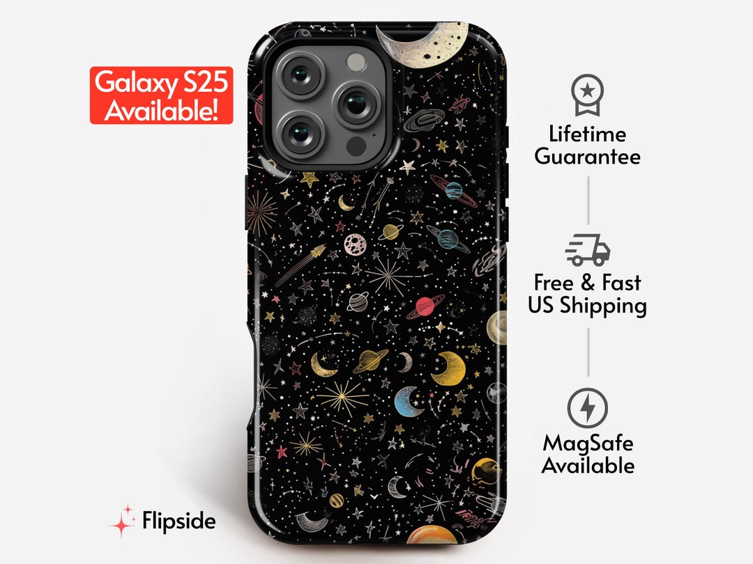 Celestial Night Sky Phone Case | Space, Planets, Stars & Universe ...