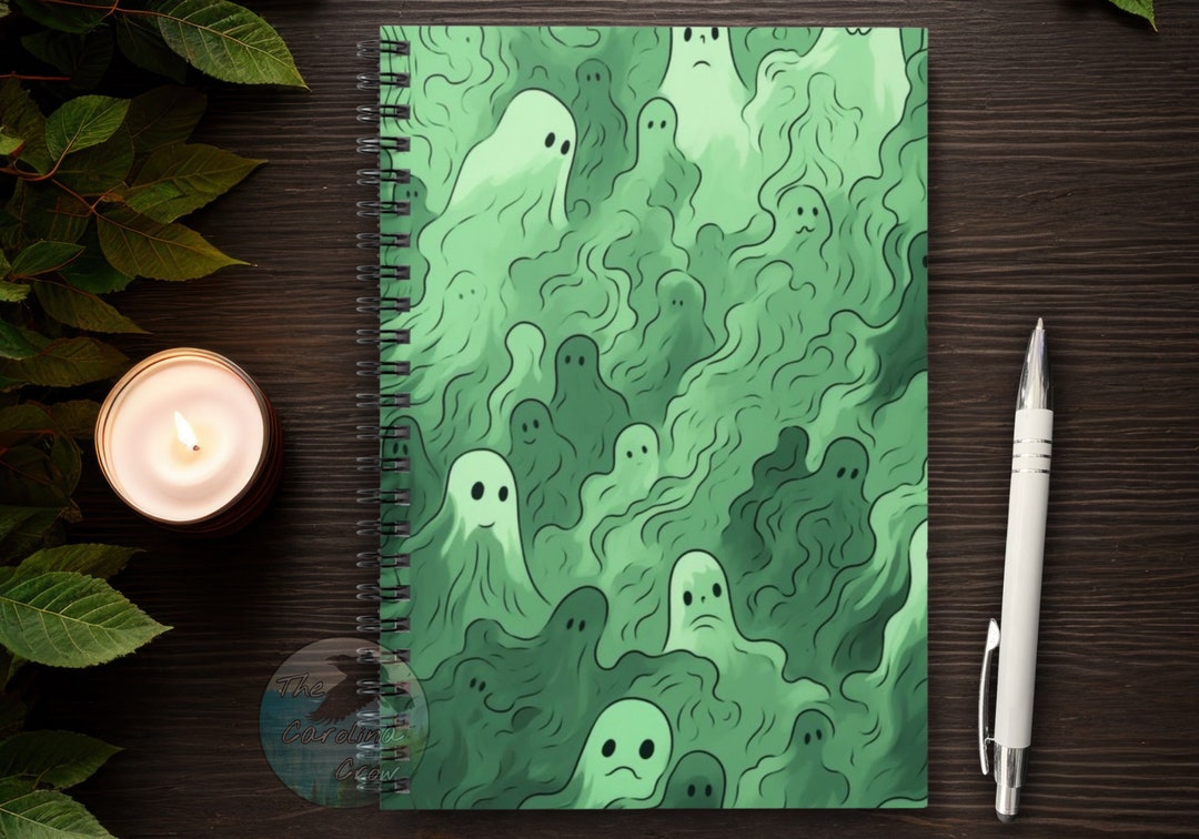 Ghost Print Spiral Notebook School Supplies Teacher Notebook Student ...