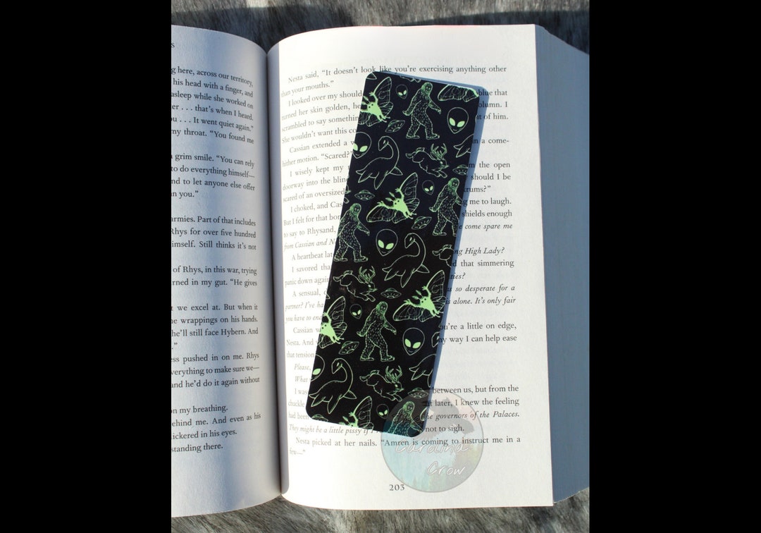 Cryptids Bigfoot Alien Mothman Supernatural Bookmark Corner Custom ...