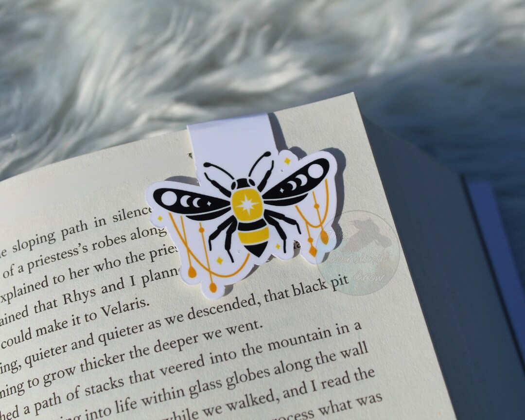Cute Bee Magnetic Bookmark Custom Bookmarks Aesthetic Bumble Bee Honey ...