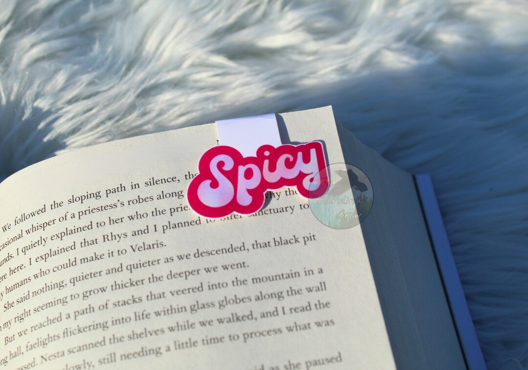 Spicy Smut Romance Magnetic Bookmark Corner Bookmark Custom Bookmark ...
