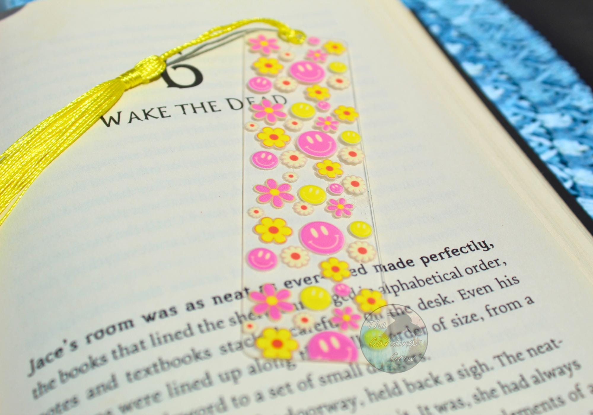 Hippy Bookmark Smile Trippy Acrylic Bookmark Corner Bookmark Custom ...