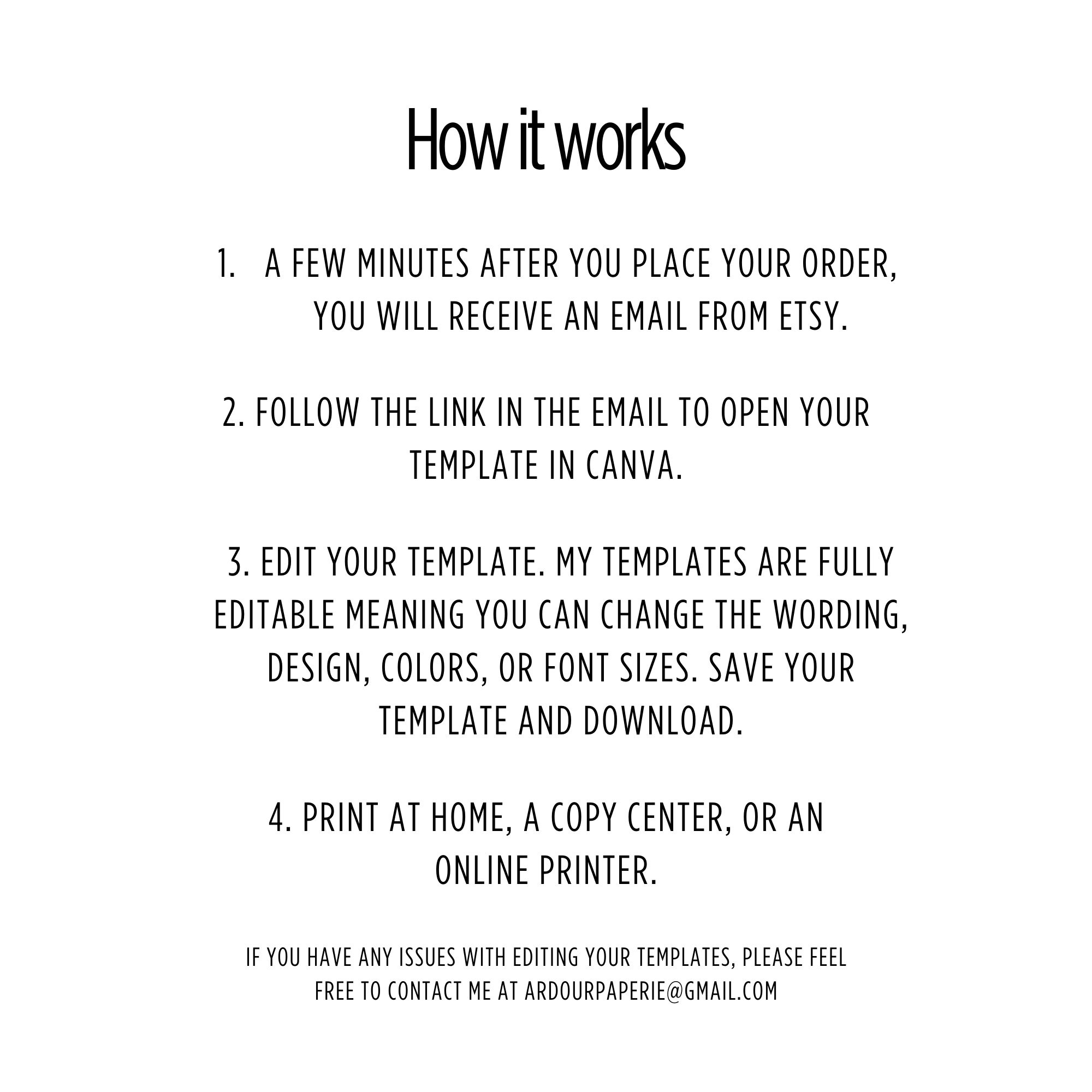 Navy Blue Elegant RSVP Card, Wedding Insert Template, Instant Download ...