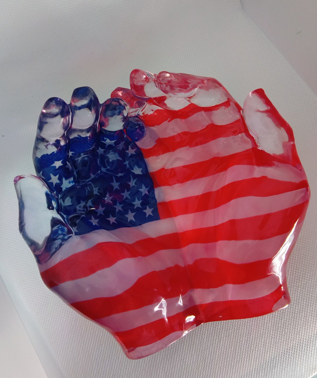 Hands Cradling the American Flag - Etsy