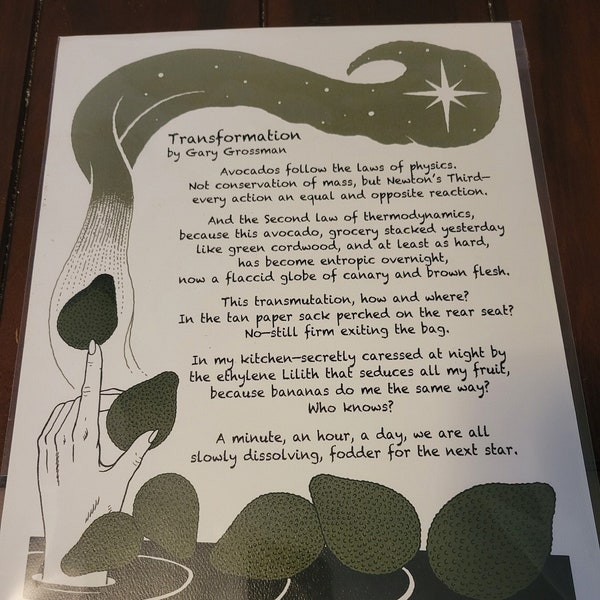 Poetry Broadside - Etsy