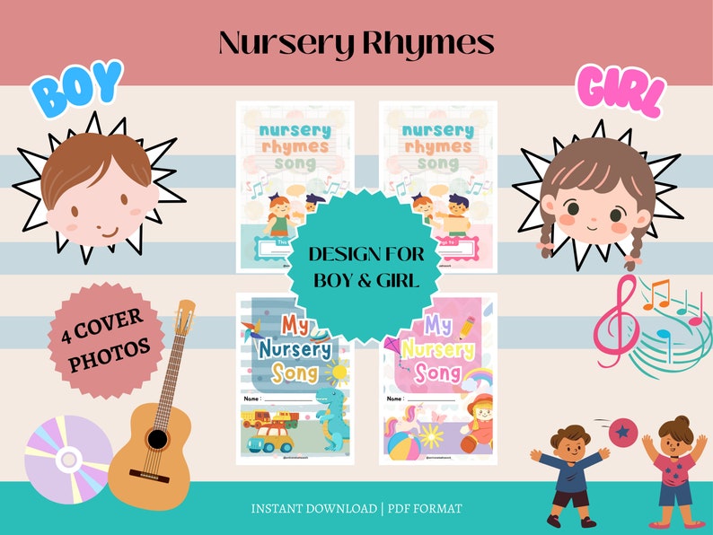 Printable Nursery Rhyme Songs, Preschool Activities, Toddler Songs ...