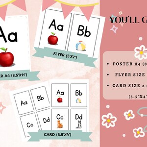 Alphabet Flash Cards, Printable ABC Cards, Flash Cards for Toddler and ...