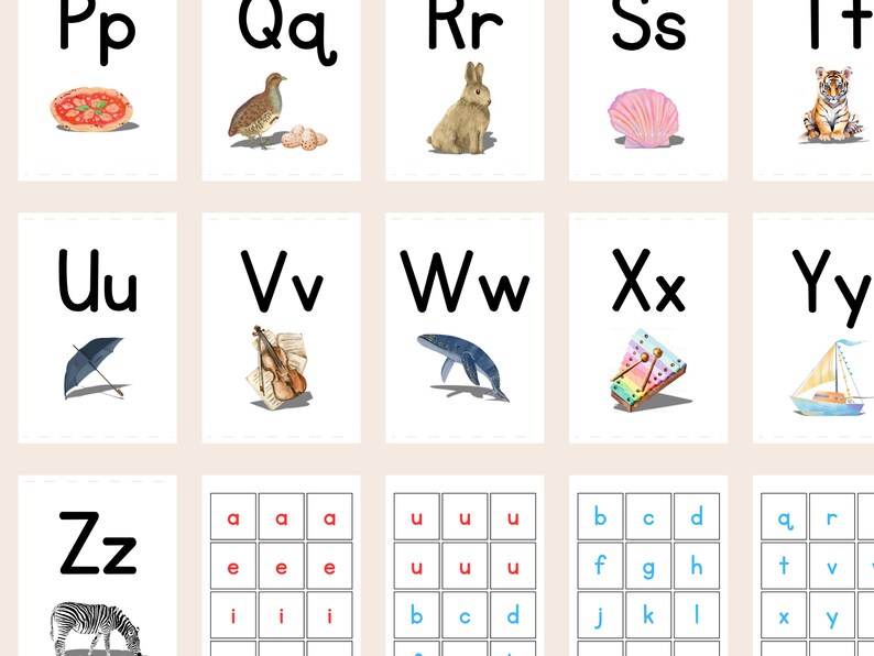 Alphabet Flash Cards, Printable ABC Cards, Flash Cards for Toddler and ...
