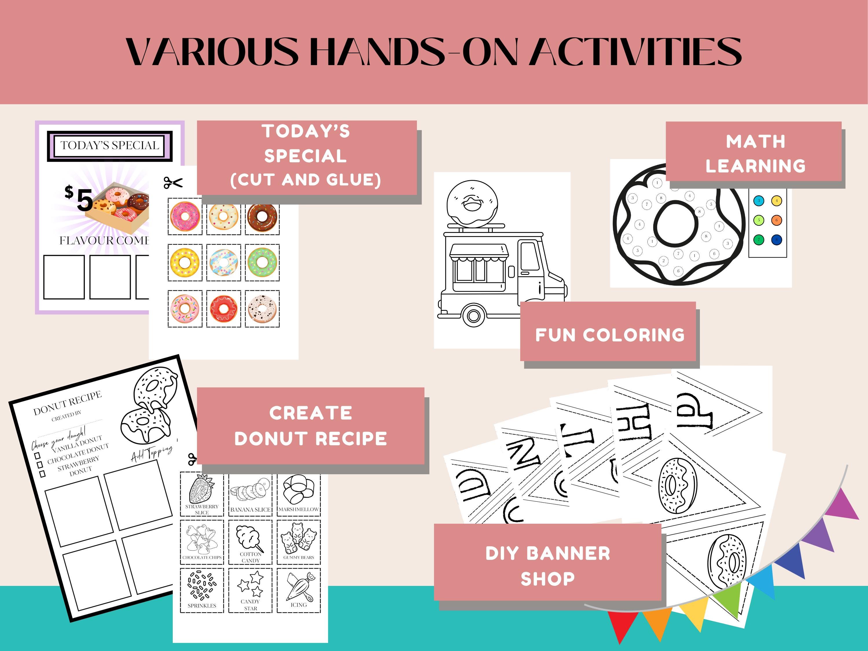 Dramatic Play Printable, Dramatic Play Donut Shop, Pretend Play Kit ...