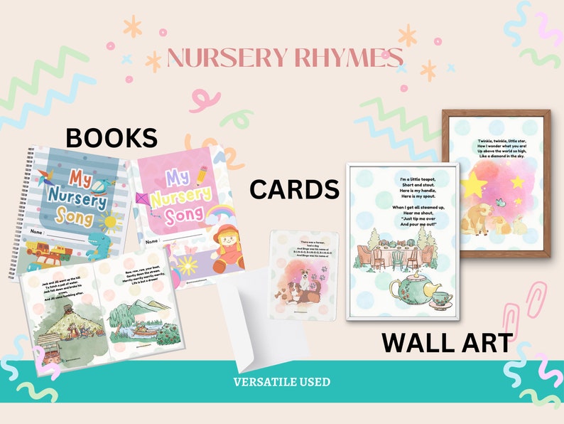 Printable Nursery Rhyme Songs, Preschool Activities, Toddler Songs ...