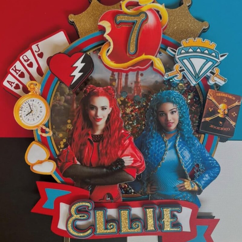 Descendants Cake Topper - Etsy