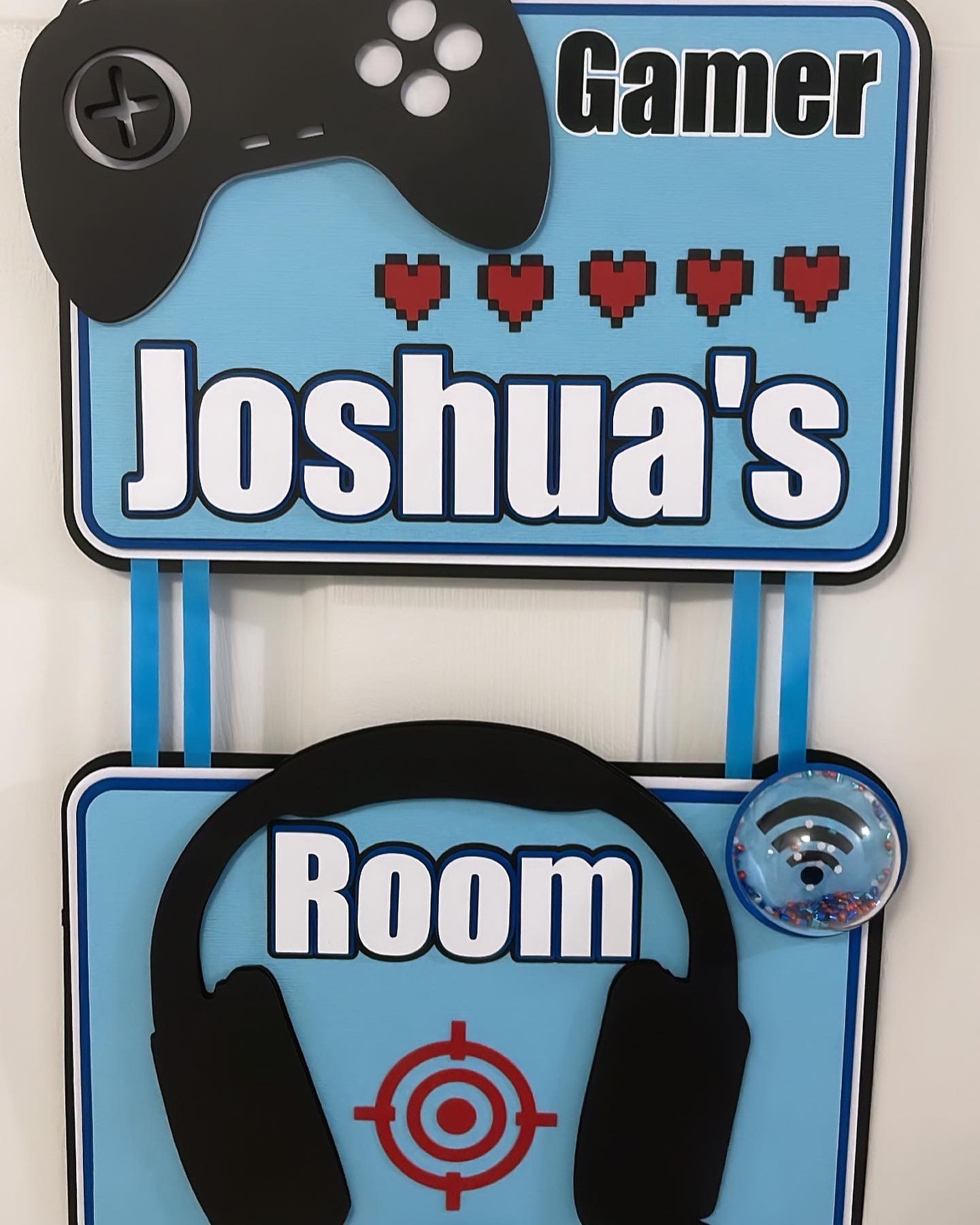 Personalized Sign, Custom Sign, Gamer Sign, Gamer Door Sign, Gamer Wall ...