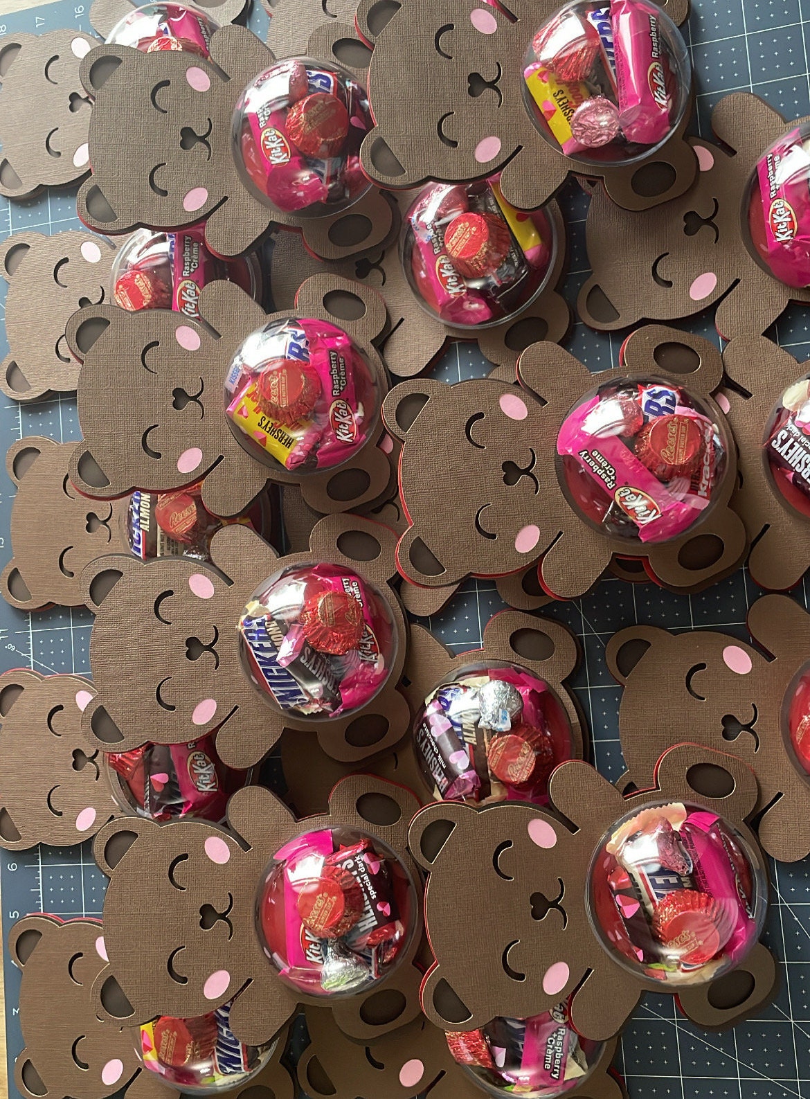 Teddy Bear Candy Domes, Party Favors, Custom Made - Etsy