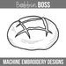 Sourdough Machine Embroidery Design Sour Dough Boule Round Loaf in 6 ...