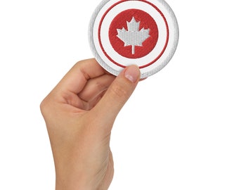 Canadian Maple Leaf Embroidered Patches - Etsy