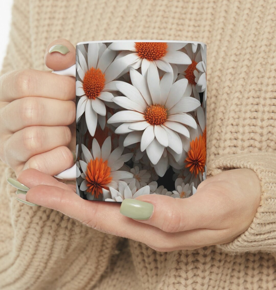 Taza De Flores Silvestres, Hermoso Diseño Personalizado, Taza De Té ...