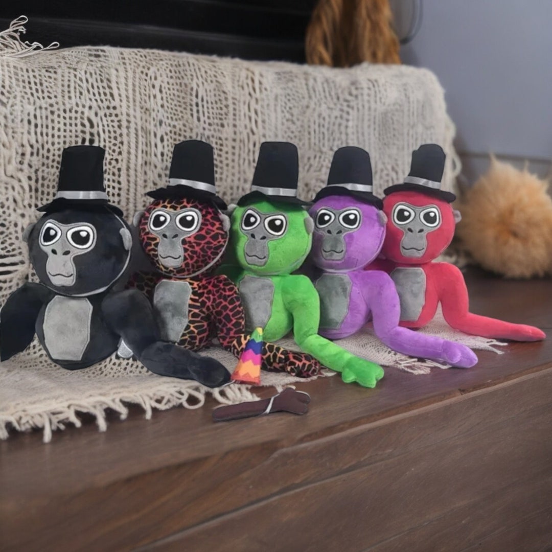 New Gorilla Tag Plush Toy, Gorilla Tag Monkey Plush, Cartoon Gorilla ...