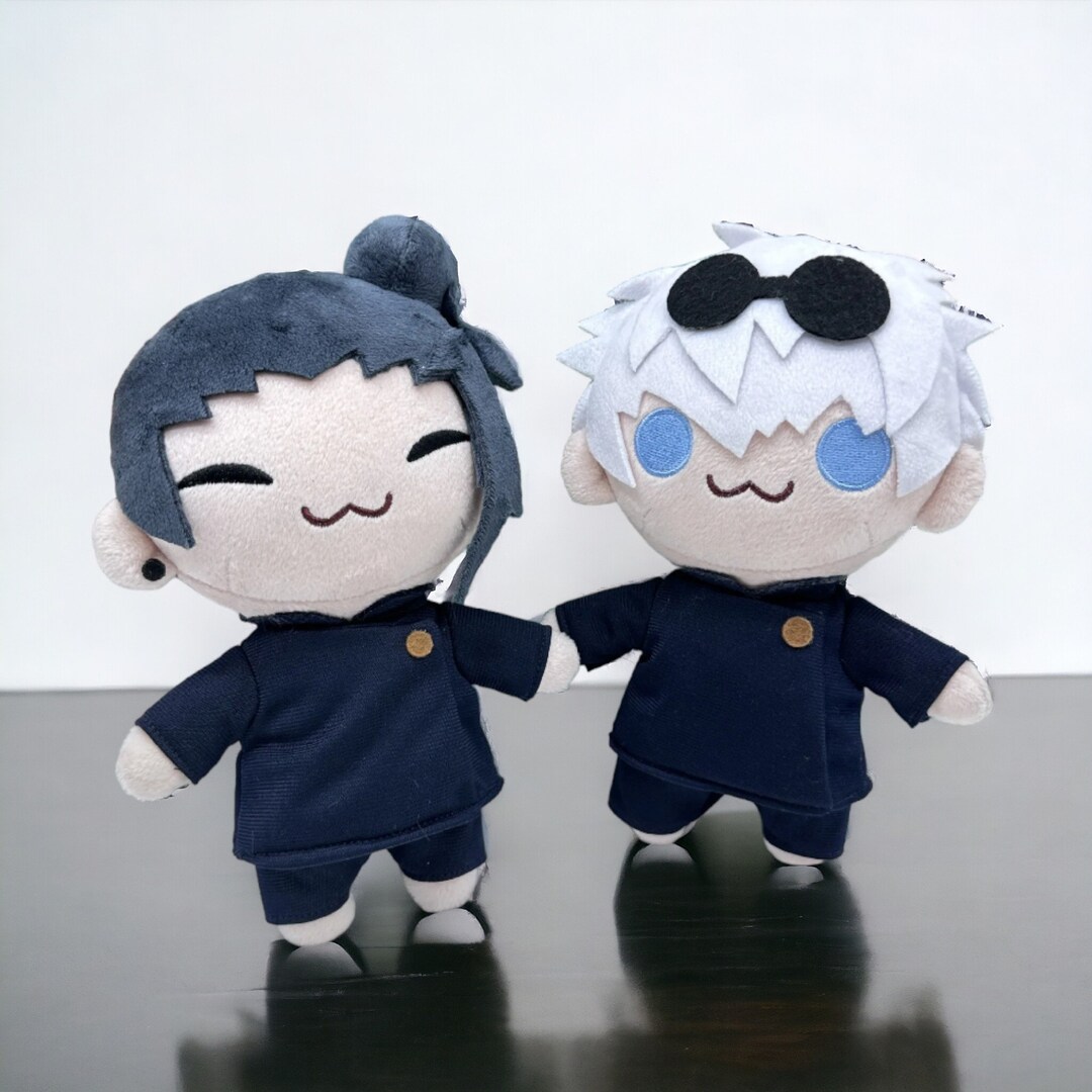 Cute Anime Plush Dolls Gojo & Geto Inspired Jujutsu Kaisen Stuffed ...