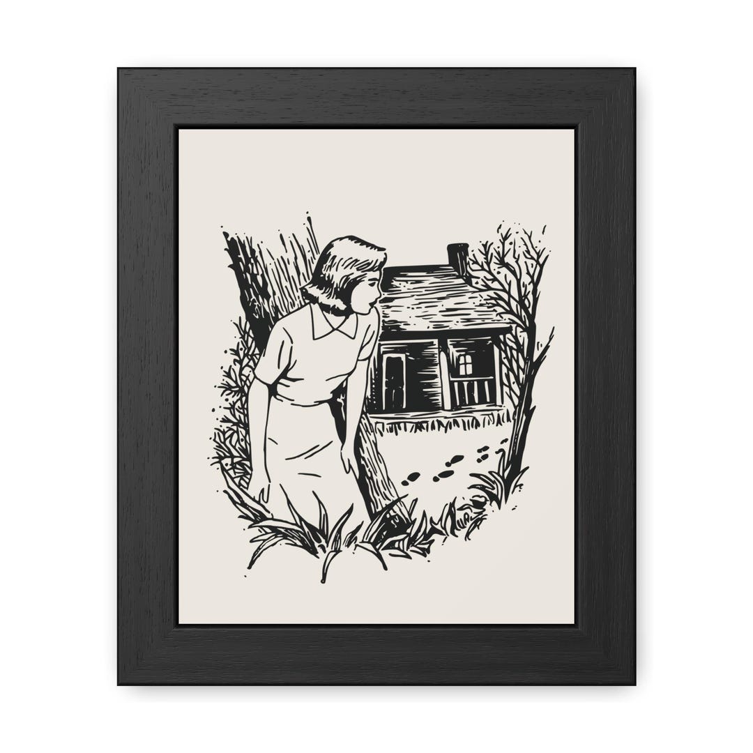 Vintage Girl Sleuth Framed Poster: Retro Book Illustration Wall Art - Etsy