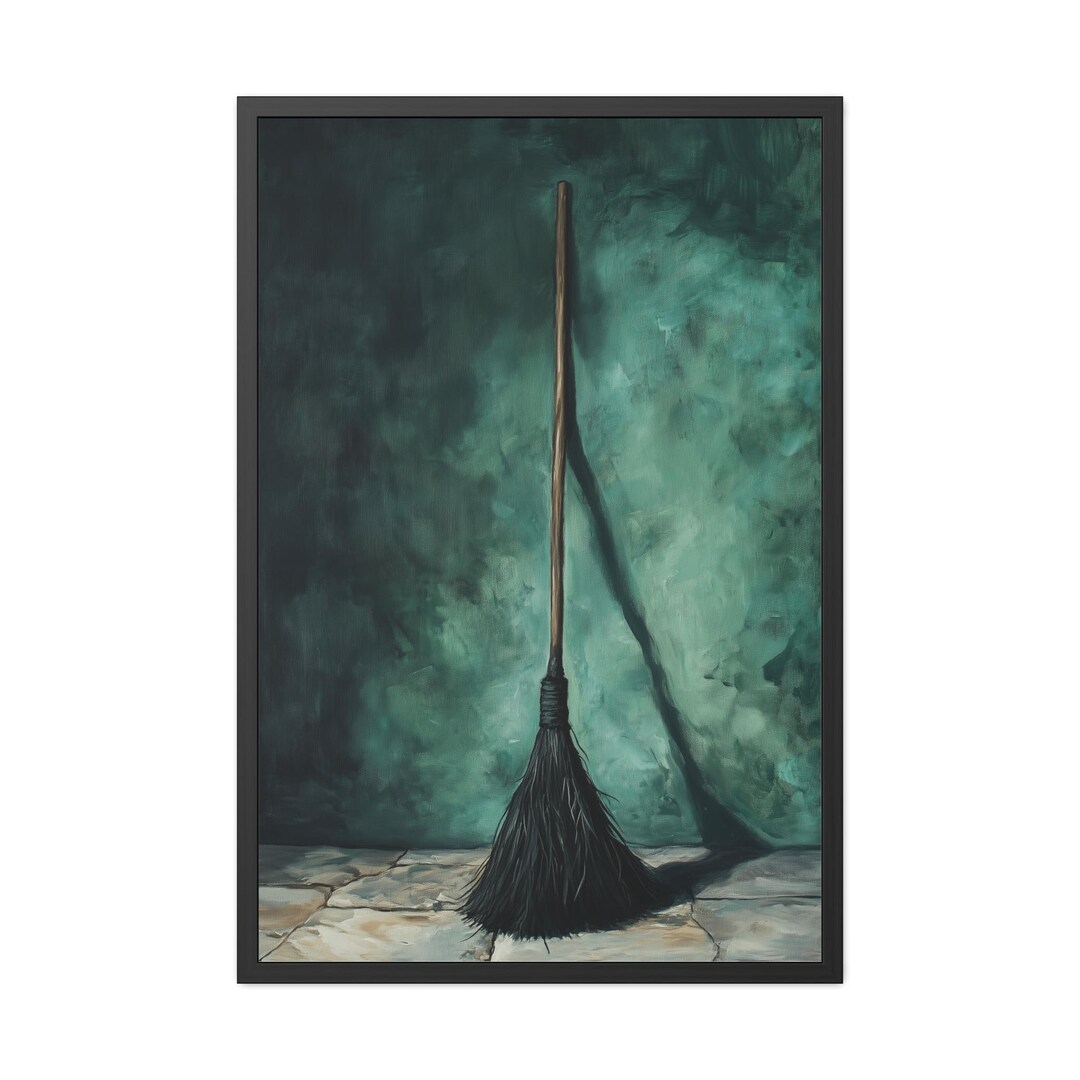 Wicked Witch Broom Art Framed Poster Broadway Movie Lover Magic Wall ...