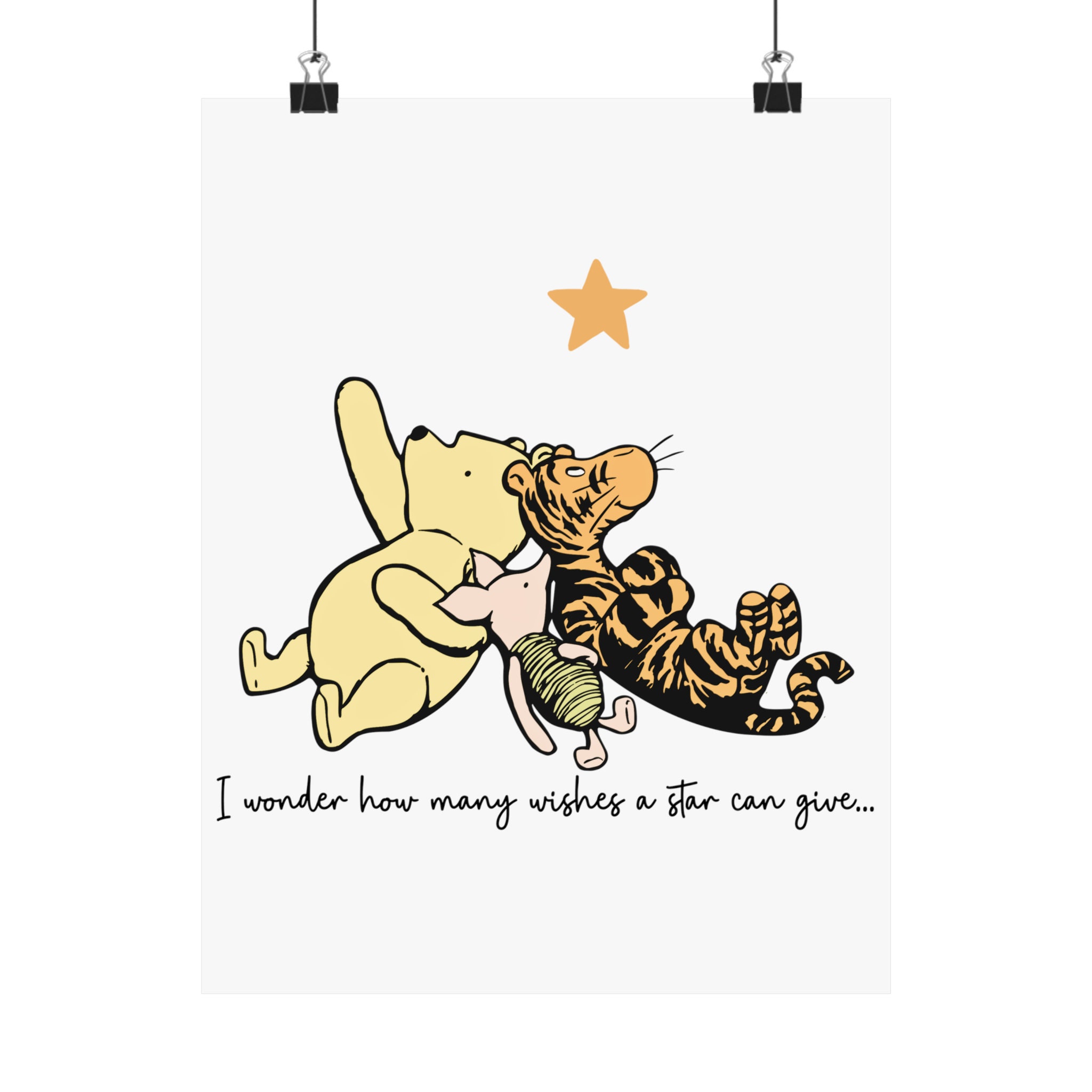 Classic Winnie the Pooh Matte Vertical Posters - Etsy