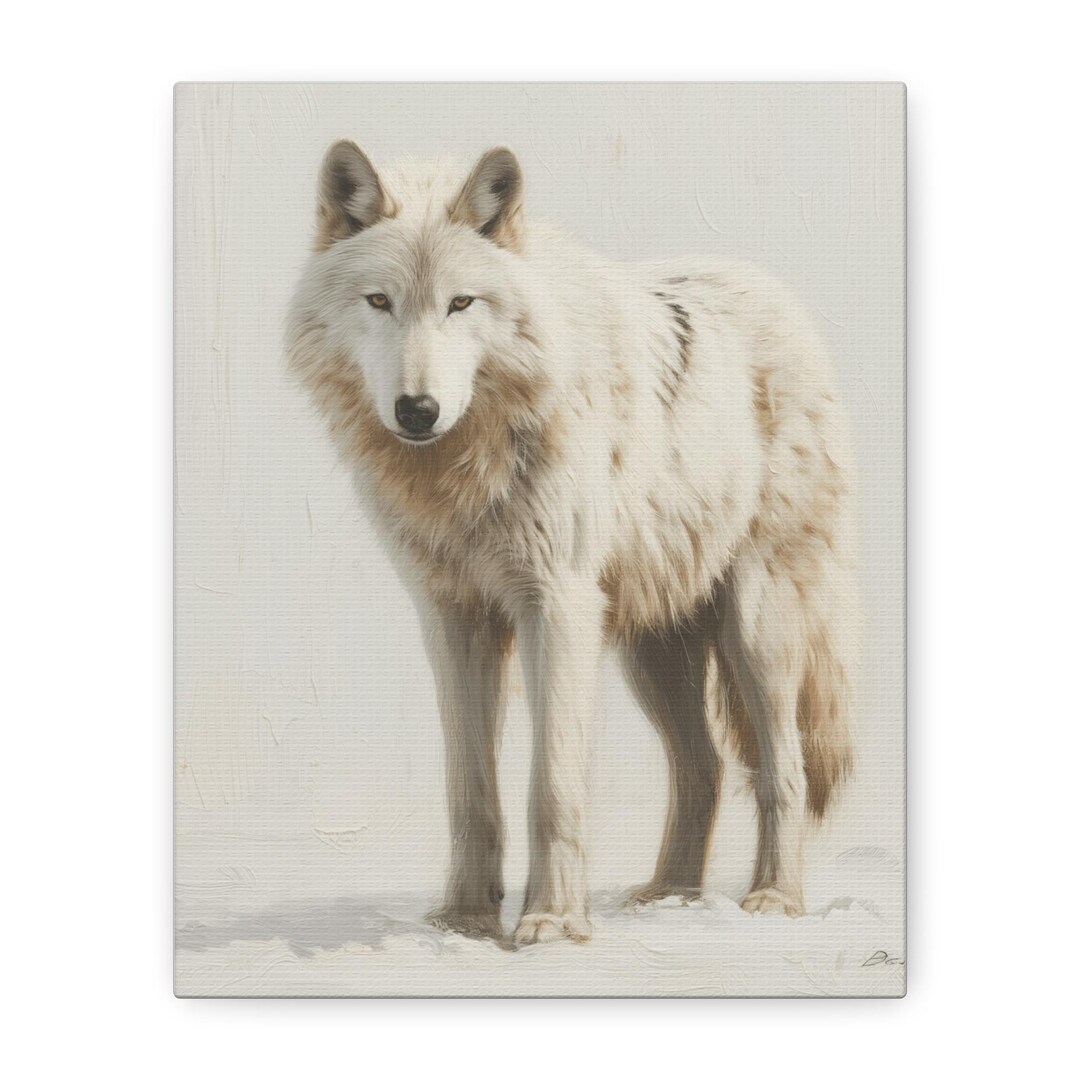 White Wolf Nature Photography Canvas Gallery Wraps Wolf Home Decor ...