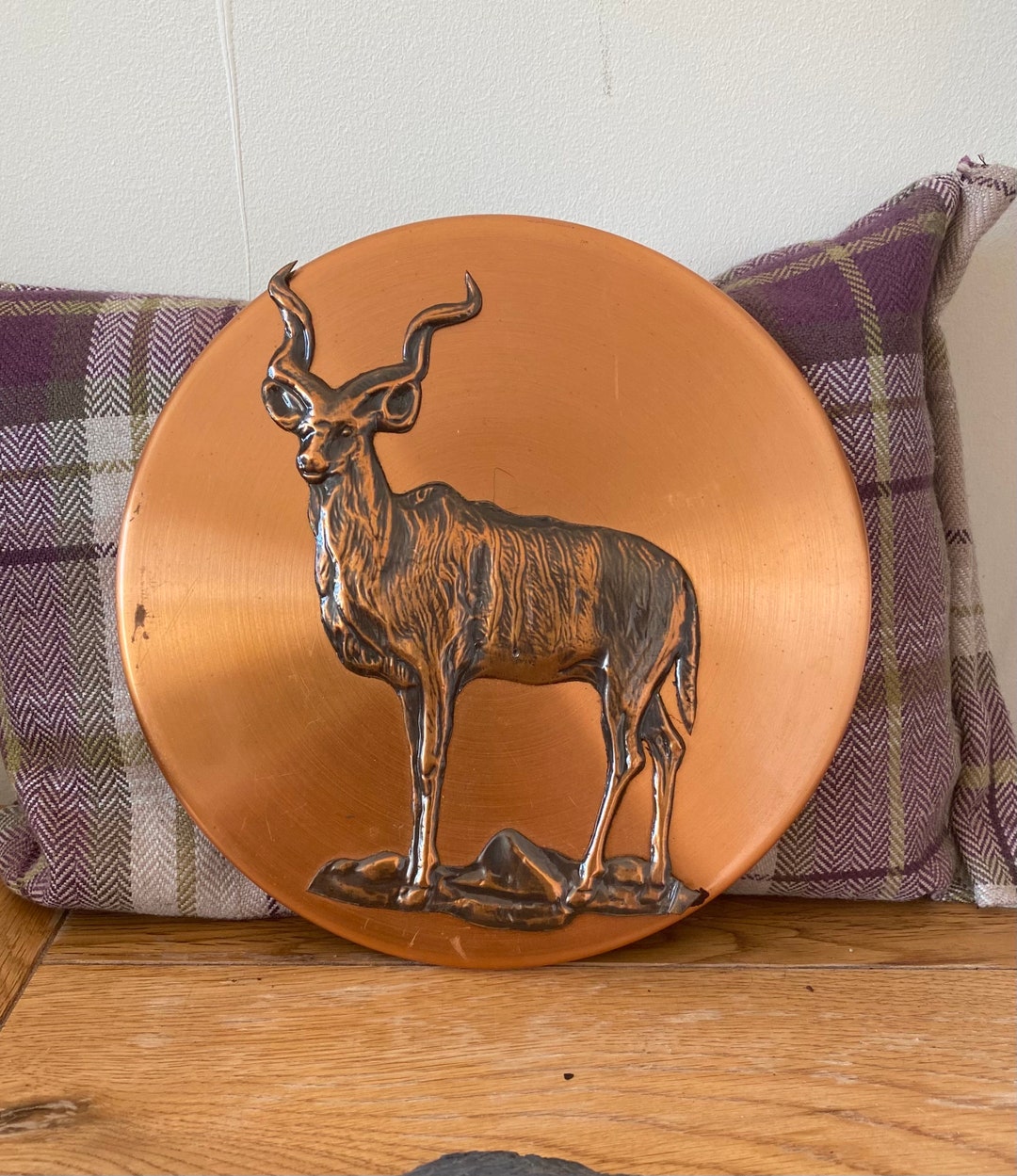 Vintage Copper African Kudu Metal 3D Wall Hanging - Etsy UK