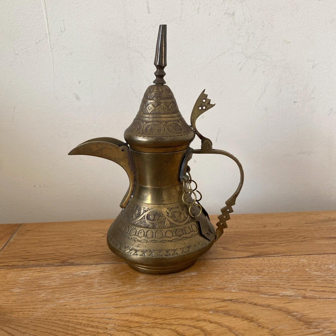 Vintage Arabic Heavy Brass Dallah Coffee Pot - Etsy UK