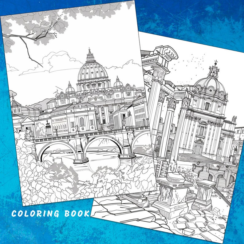27 Italy Coloring Page, Italy Architecture Coloring, Italian Scenes ...