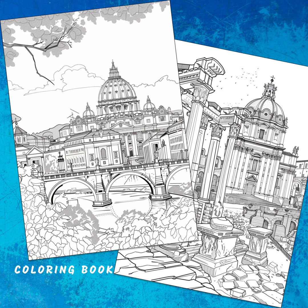 27 Italy Coloring Page, Italy Architecture Coloring, Italian Scenes ...