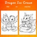 28 Dragon Ice Cream Coloring Page, Cute Dragon Coloring, Sweets ...