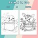 25 Animal in Cup Coloring Page, Animal Coloring Book, Fantasy Coloring ...