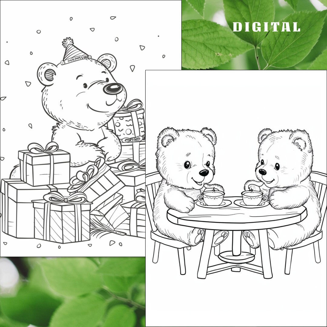26 Cute Bear Coloring Page, Teddy Bear Coloring Book, Bear Coloring ...