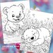 25 Spring Bear Coloring Page, Cute Bear Coloring Book, Bear Coloring ...