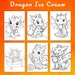 28 Dragon Ice Cream Coloring Page, Cute Dragon Coloring, Sweets ...