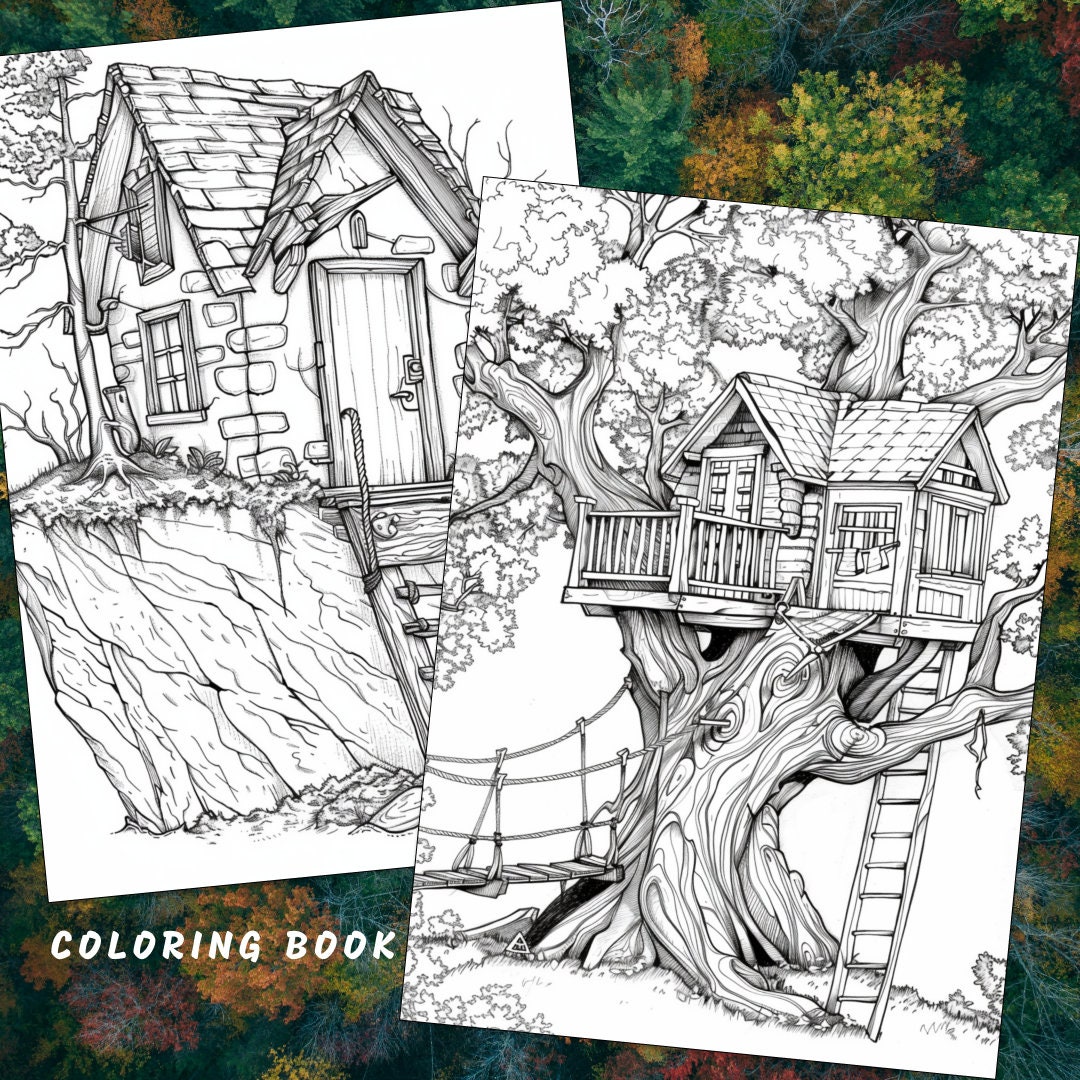 30 Gnome House Coloring Page, Gnome Coloring, House Coloring Book ...