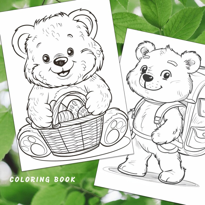 26 Cute Bear Coloring Page, Teddy Bear Coloring Book, Bear Coloring ...