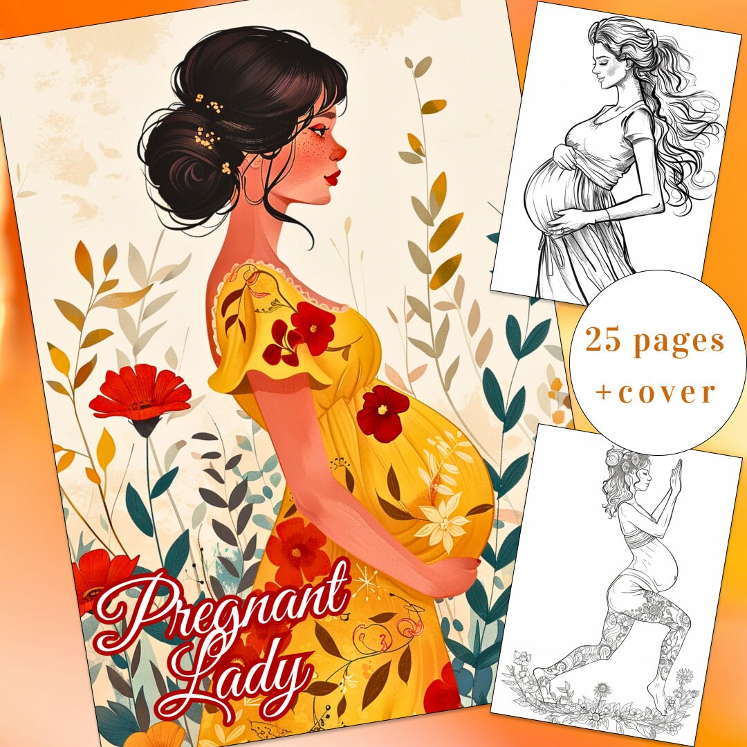 25 Pregnant Lady Coloring Page, Lady Coloring Book, Pregnancy Coloring ...