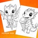 28 Dragon Ice Cream Coloring Page, Cute Dragon Coloring, Sweets ...