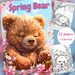 25 Spring Bear Coloring Page, Cute Bear Coloring Book, Bear Coloring ...