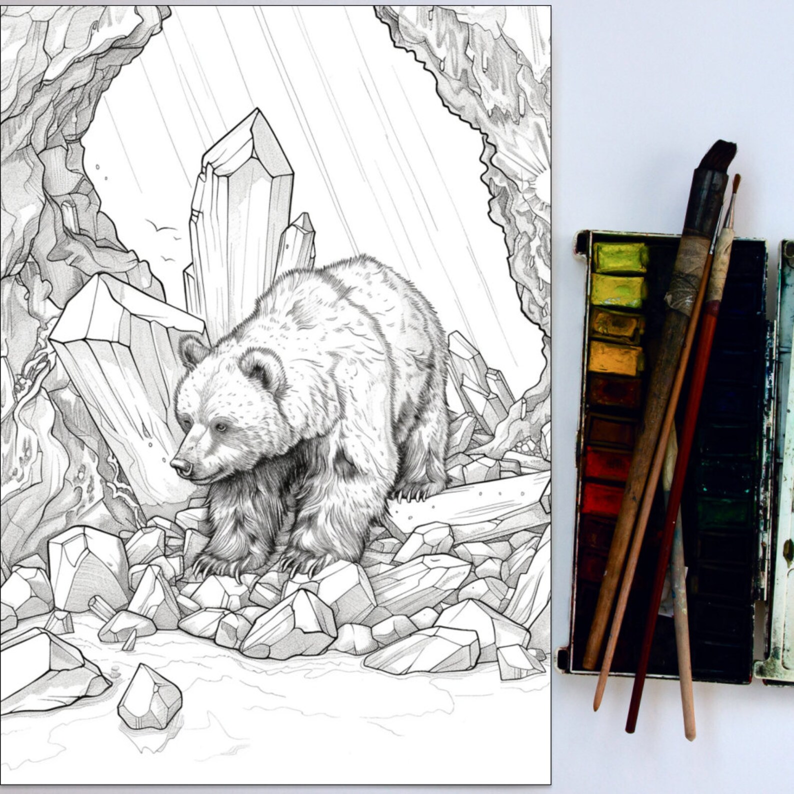 25 Spring Bear Coloring Page, Cute Bear Coloring Book, Bear Coloring ...