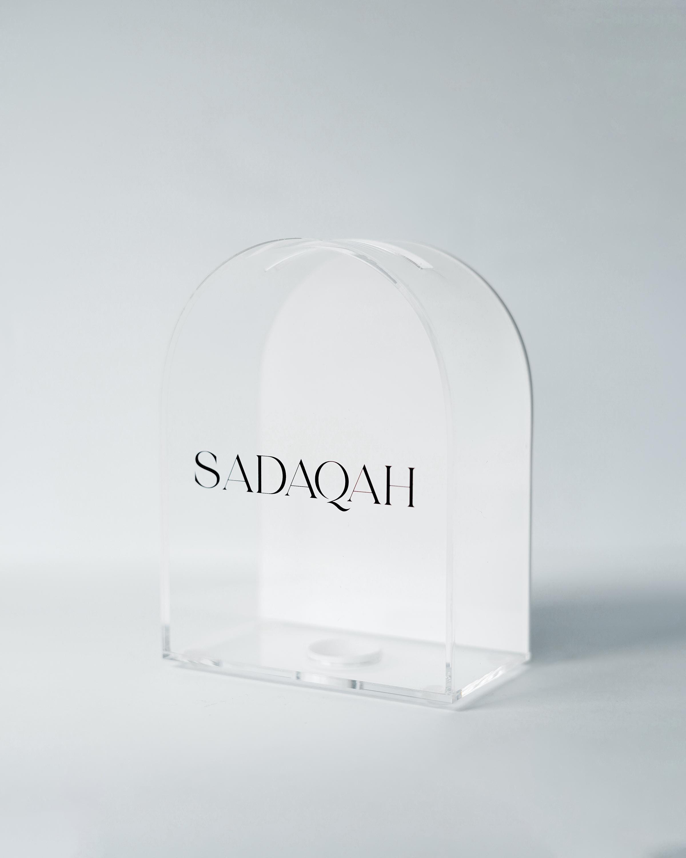 Acrylic Sadaqah Box | Aesthetic Donation Jar | Elegant Charity Box ...