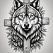 Wolf Cross - Etsy