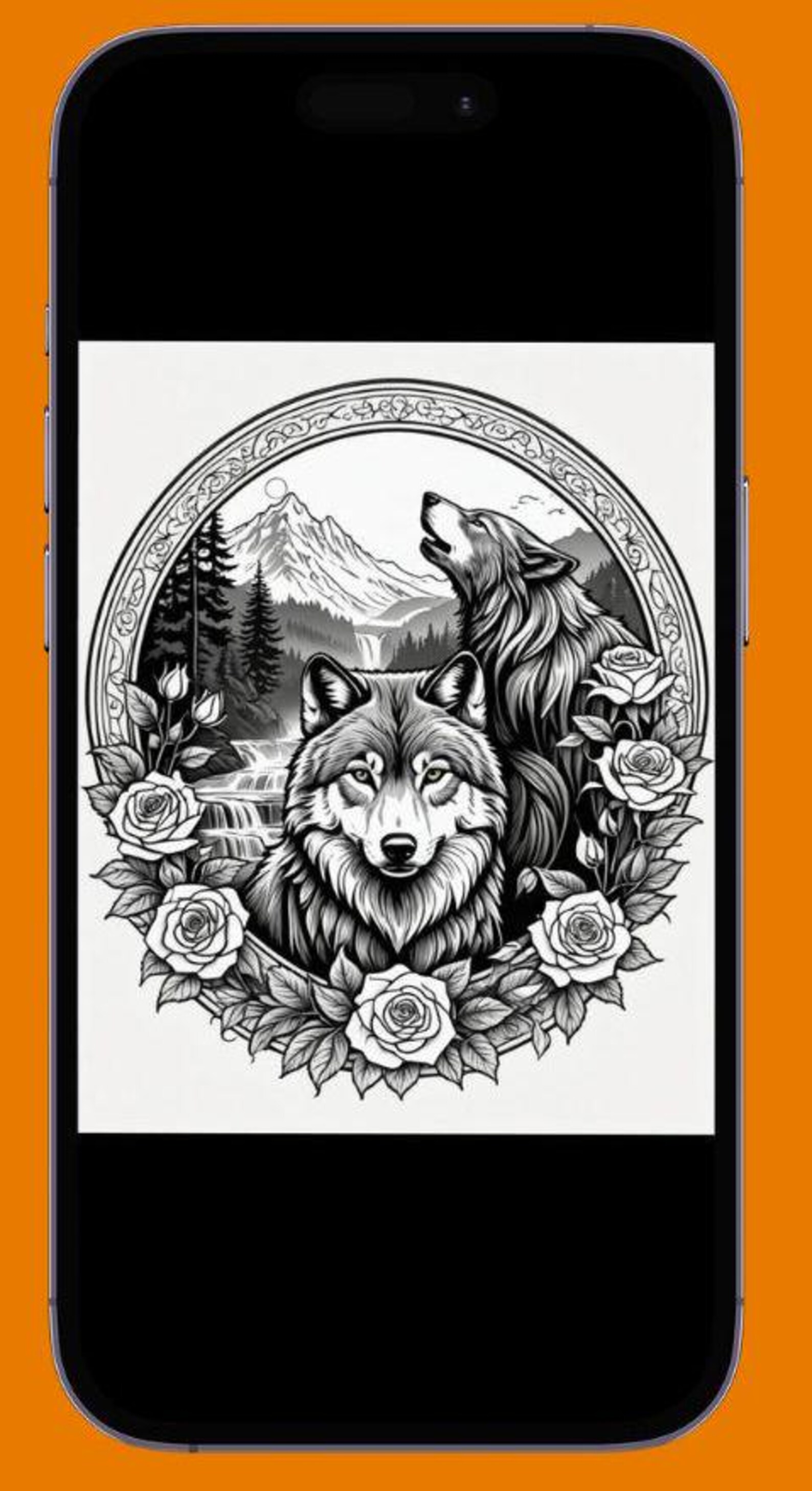 Wolves and Roses - Etsy
