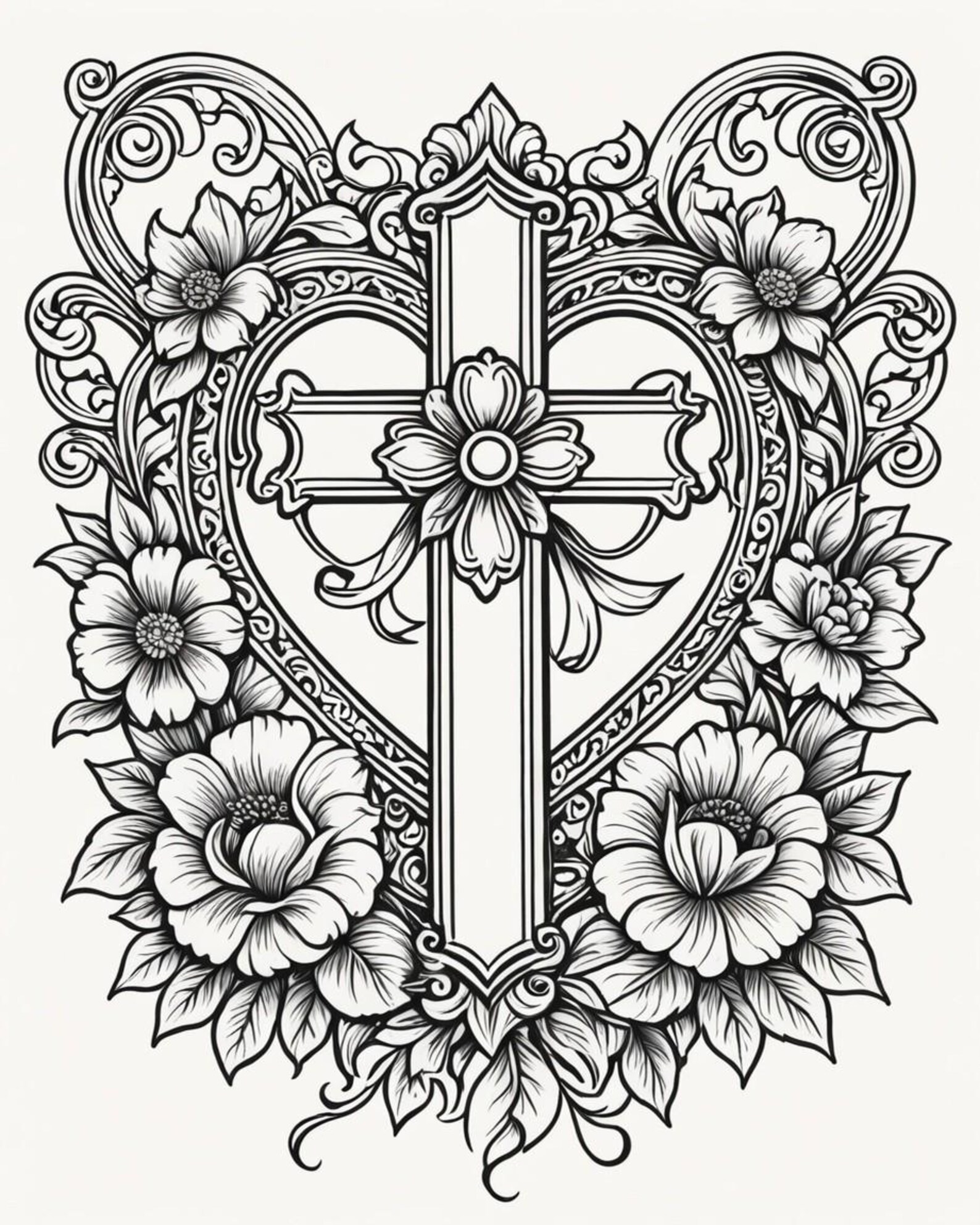 Scroll Cross With Ribbons - Etsy