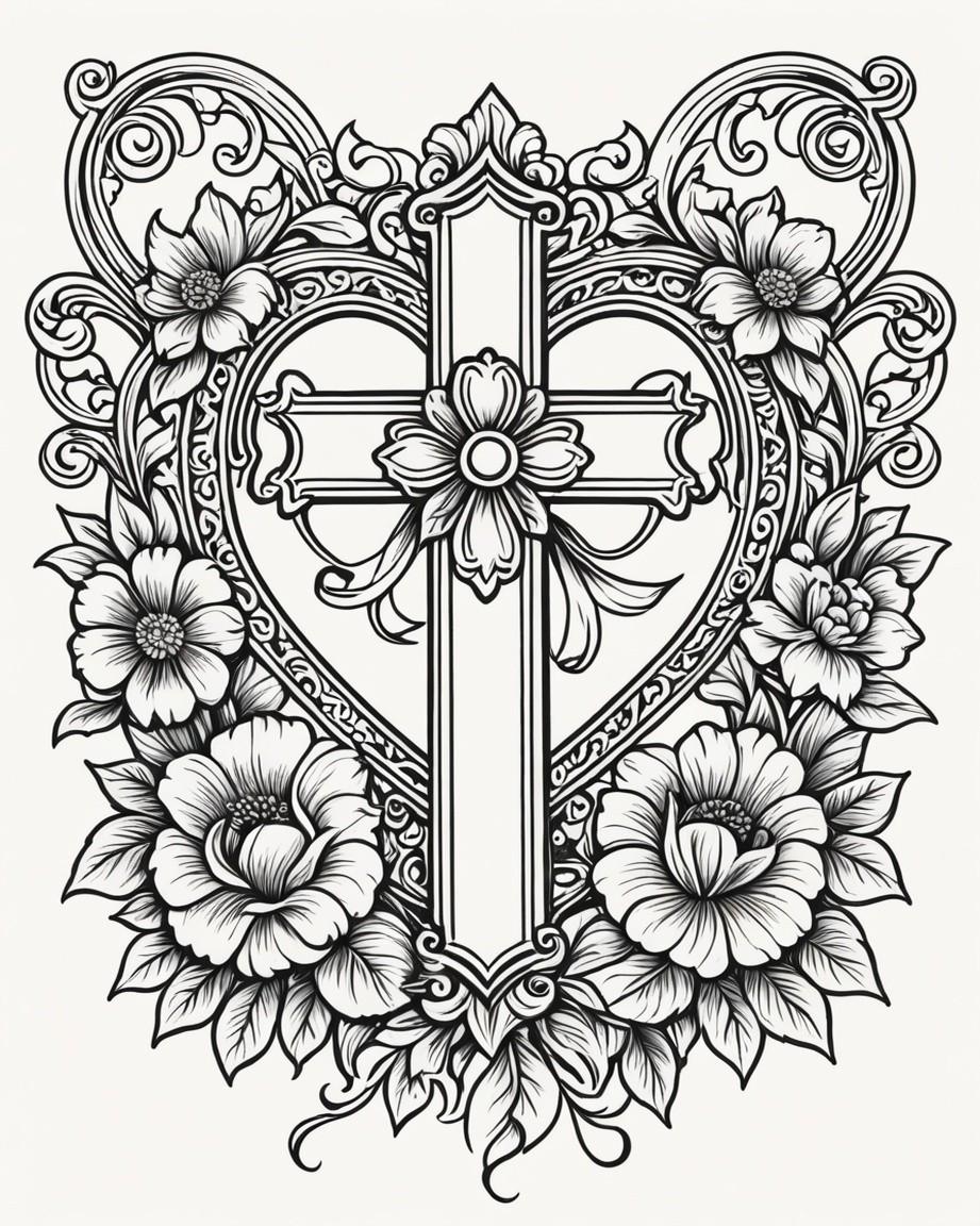 Scroll Cross With Ribbons - Etsy