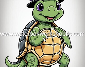 Digital Svg,pdf,png / Cute Halloween Turtle Printable Digital Art ...