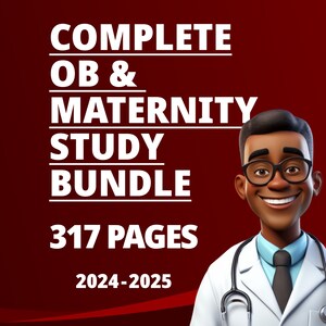 OB & Maternity Bundle Study Guide Complete Obstetrics Maternity Study ...