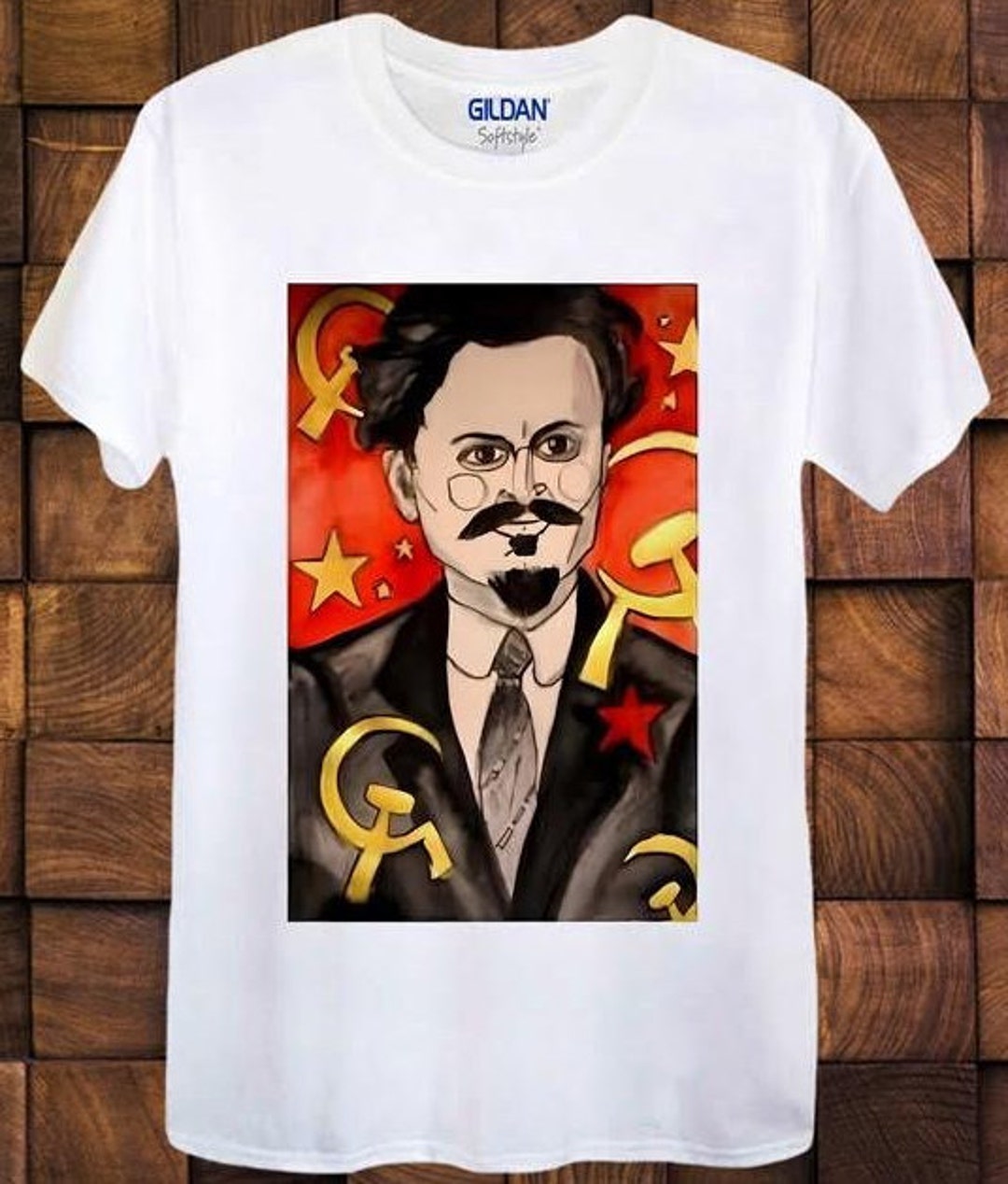 Poster Leon Trotsky Marxist Russia Soviet T Shirt Ideal Gift Present Unisex Men’s Ladies Top Tee ...