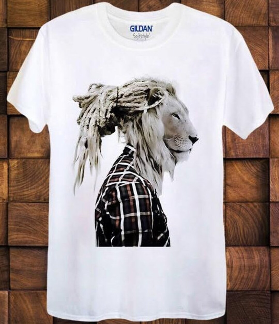 Lion Rasta Art Animal Wild Jamaican Raga T Shirt Retro Ideal Gift ...